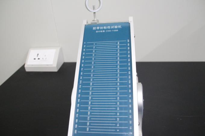 JIS Z0237 Rolling Ball Tack Tester , 3kg Adhesion Pull Test Equipment