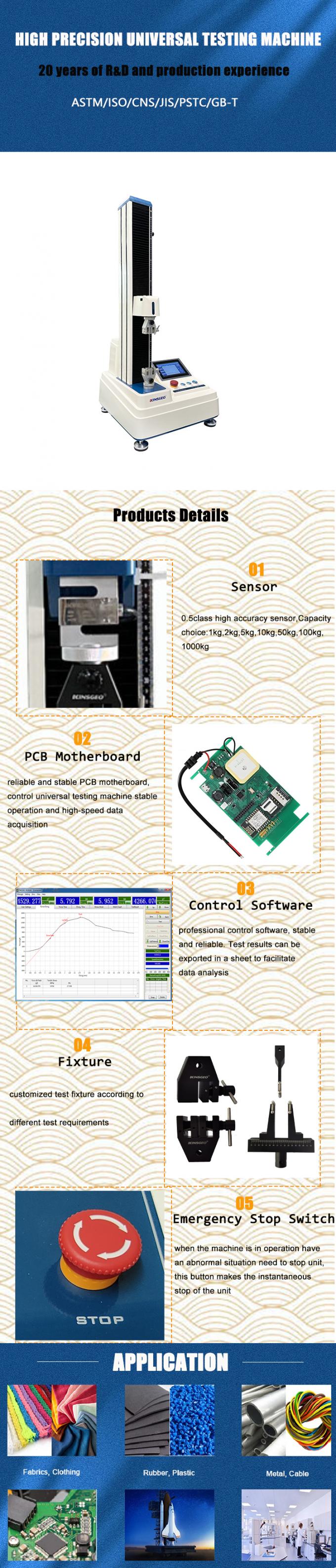 Plastic Material Universal Testing Machine
